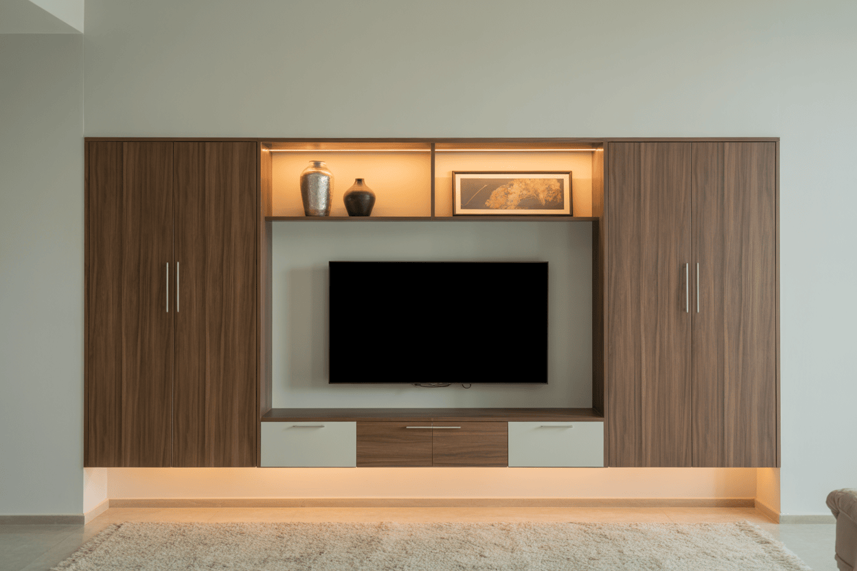Compact TV Unit Design for Indian Homes