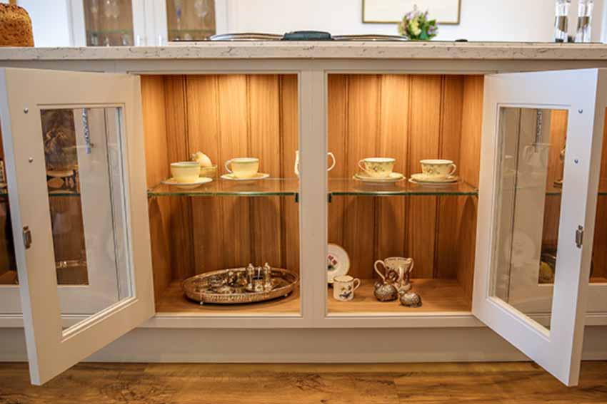 Accentuating Glass Cabinets